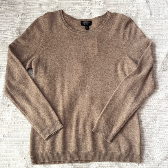 Charter Club | Sweaters | Charter Club Cashmere Sweater Nwt Tan Crew ...